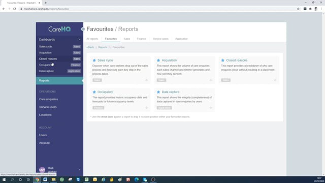 Customising your favourite reports · CareHQ · A CRM application for UK ... Customising your favourite reports · CareHQ · A CRM application for UK ...