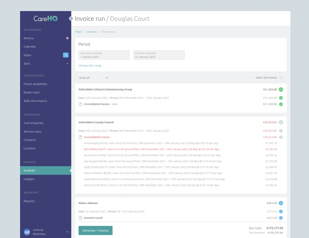 October round up · CareHQ · A CRM application for UK care providers